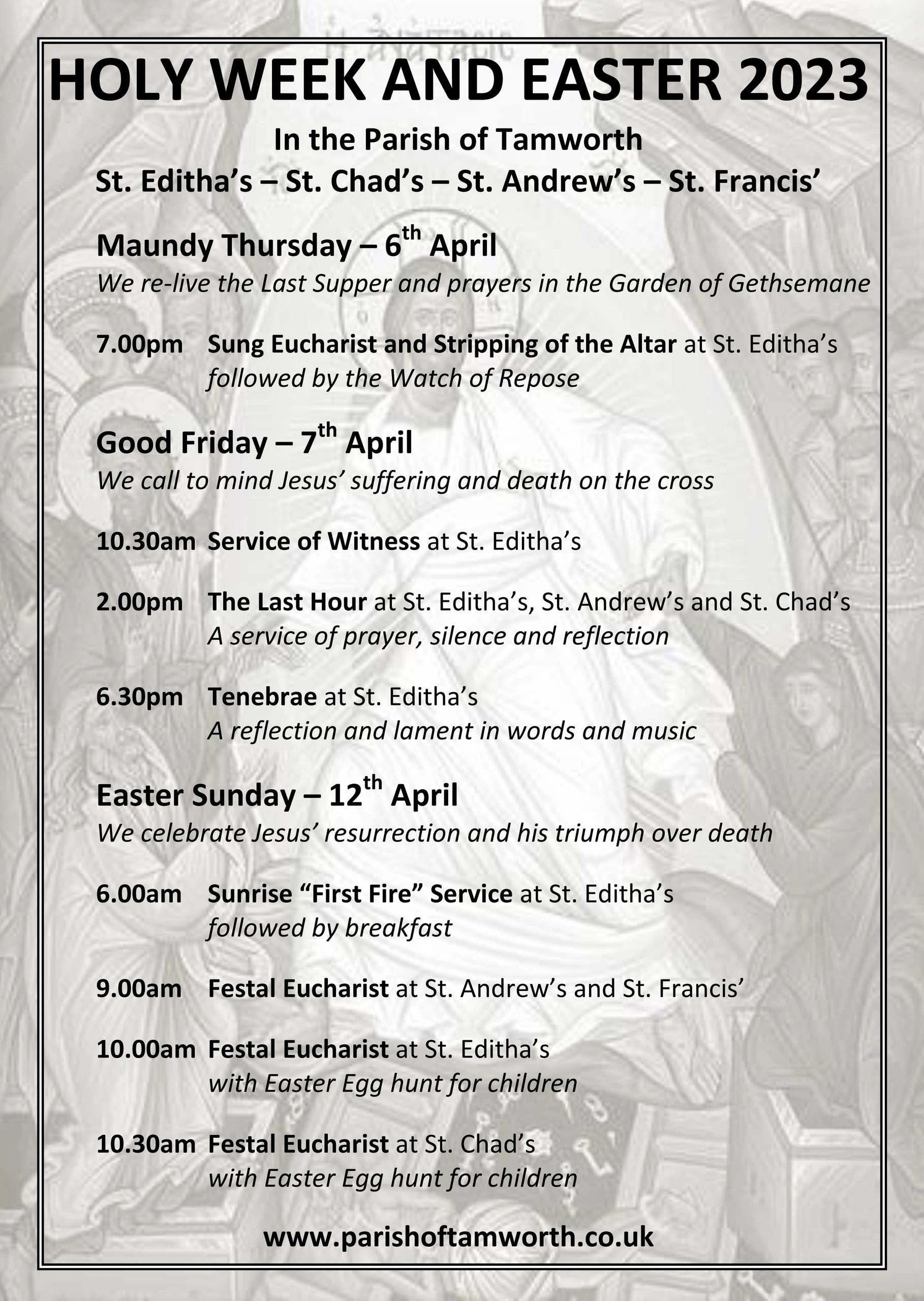 Holy Week & Easter 2023